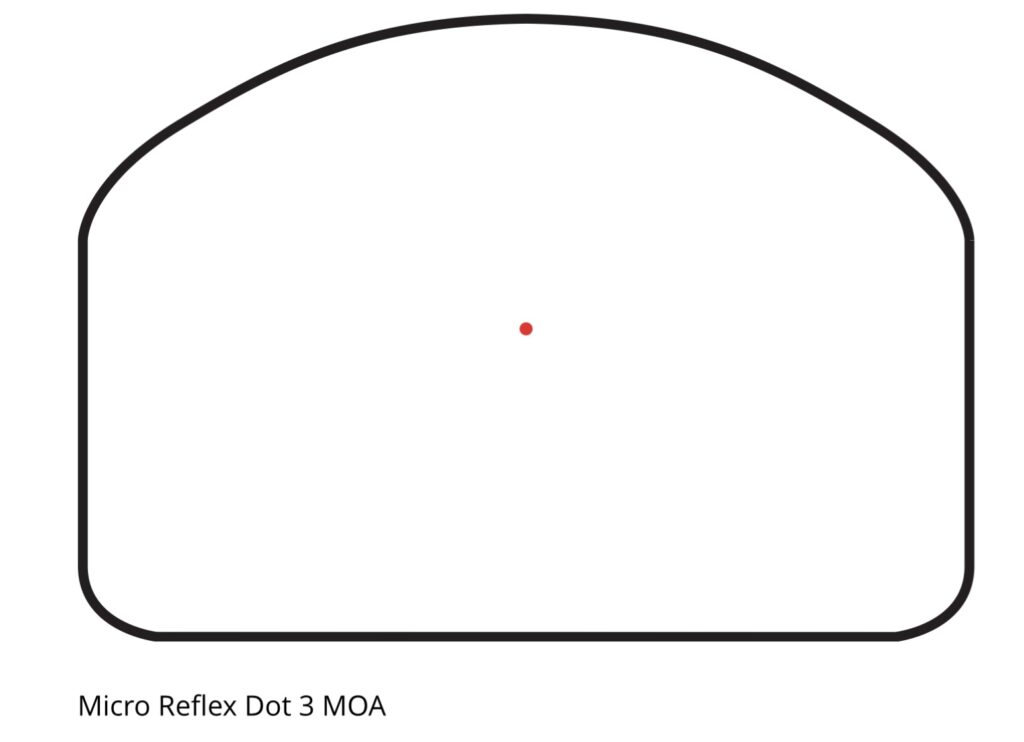 Micro Reflex Dot 3 MOA – Shooter Ready